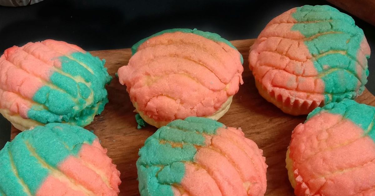 Resep Mexican Conchas Bread oleh Adelia Firdaus - Cookpad