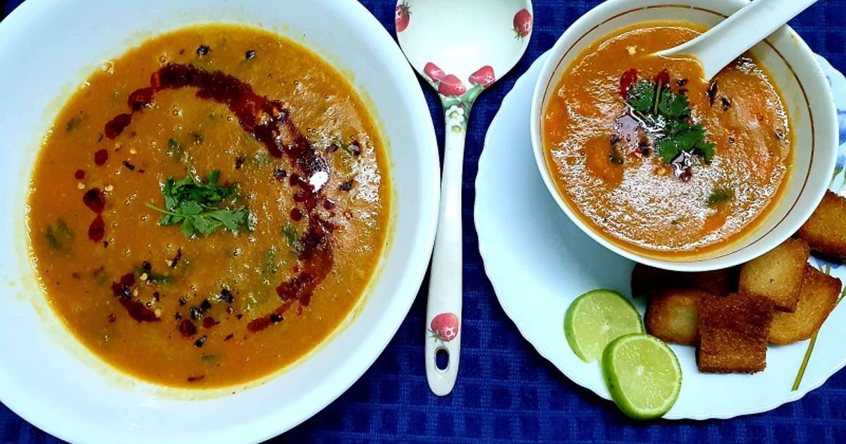 Arabic Lentil Soup (Shorbat Adas) Recipe by Kumkum Chatterjee - Cookpad