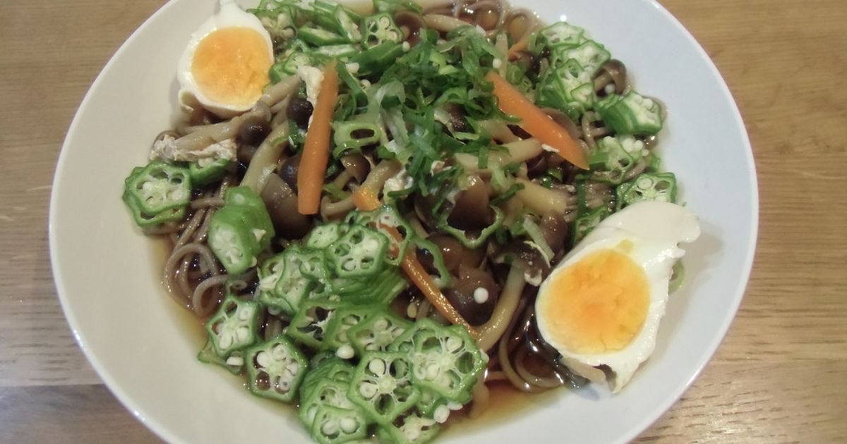 Chilled Soba Noodles With Plenty Of Vegetables Recipe By 柴犬ぽちこ