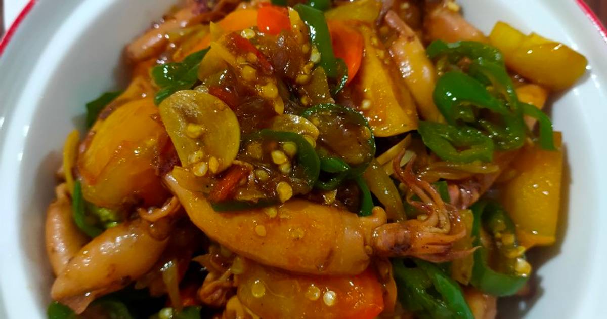 Resep Cumi Asin Cabe Hejo oleh Erdita Karina - Cookpad
