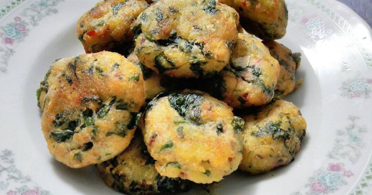 Resep perkedel kentang bayam rumahan enak dan mudah - Cookpad