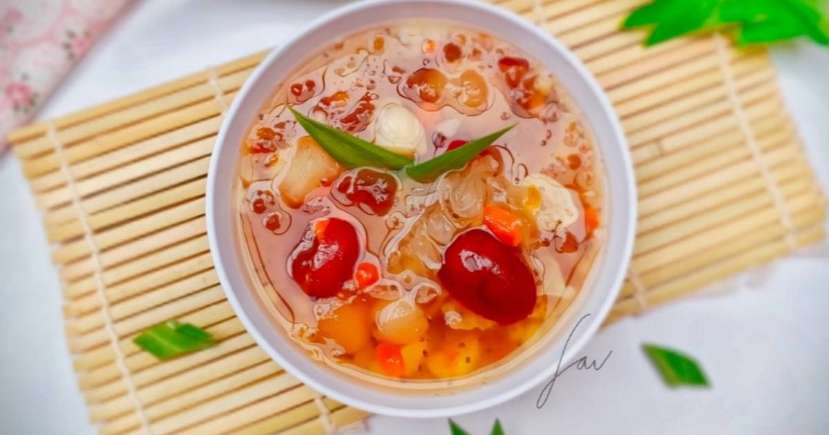 Resep Peach Gum Dessert oleh fransiska arie - Cookpad