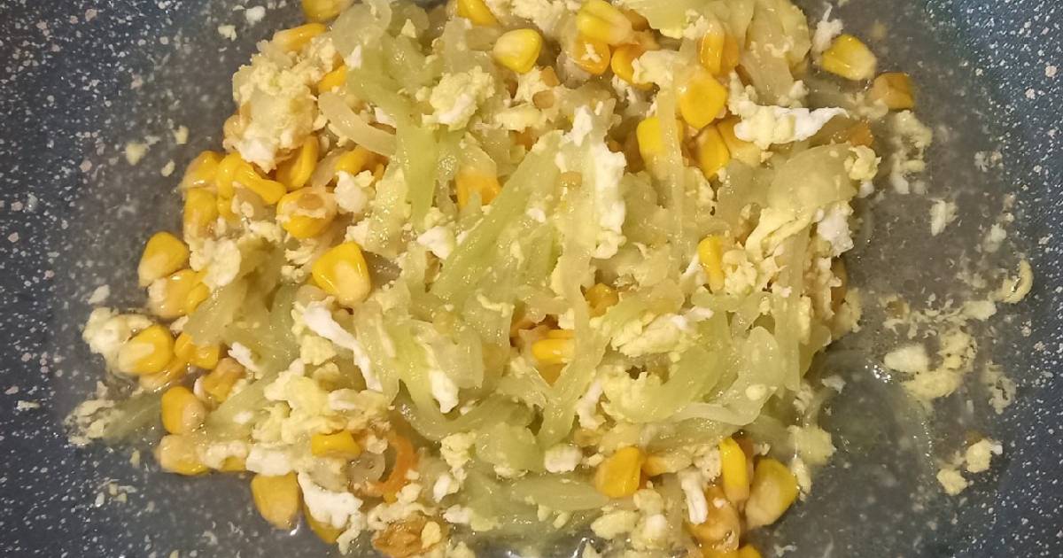21 resep tumis labu siam jagung telur enak dan mudah - Cookpad