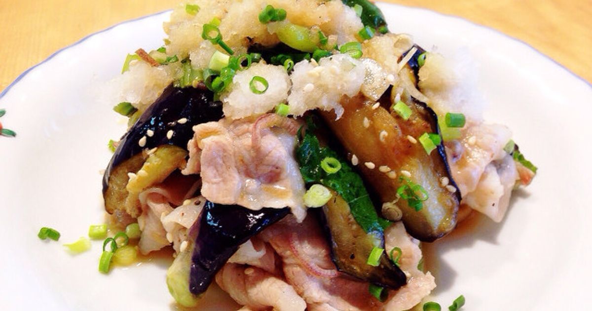 Pork Shabu Shabu And Eggplant With Aromatic Sauce Recipe By Syansai
