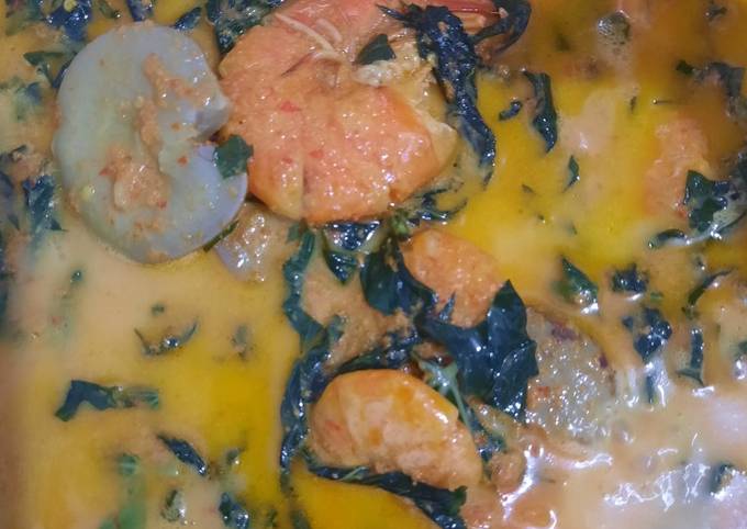 Resep Gulai Udang Jengkol Daun Singkong oleh Desi Cipung - Cookpad