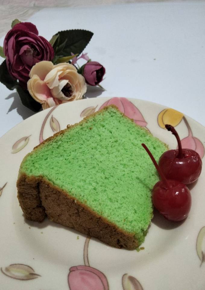 Resep Chiffon pandan tepung beras (mudah, no ribet, kilat) 😋 oleh Popo ...