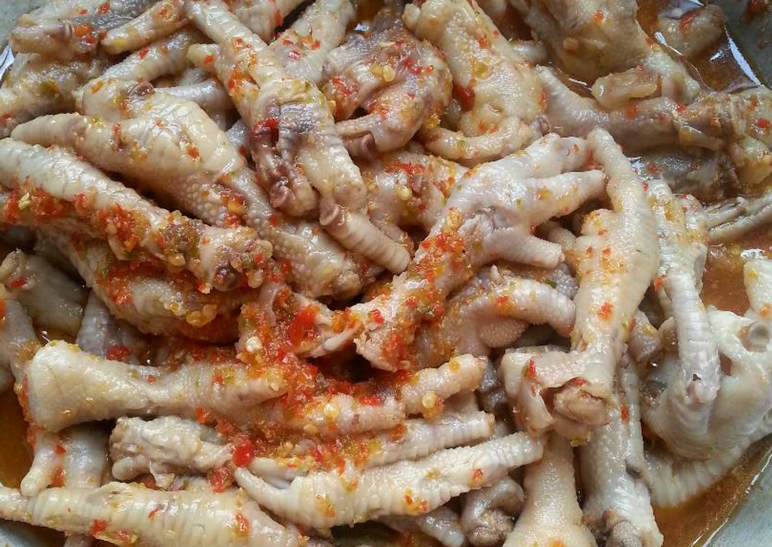 Resep Ceker Ayam Mercon Oleh Fitri Ramadini Cookpad