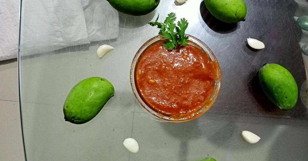 sheth pinal b balavant rai દ્વારા રેસીપી કેરી લસણ ની ચટણી (Keri Lasan ...