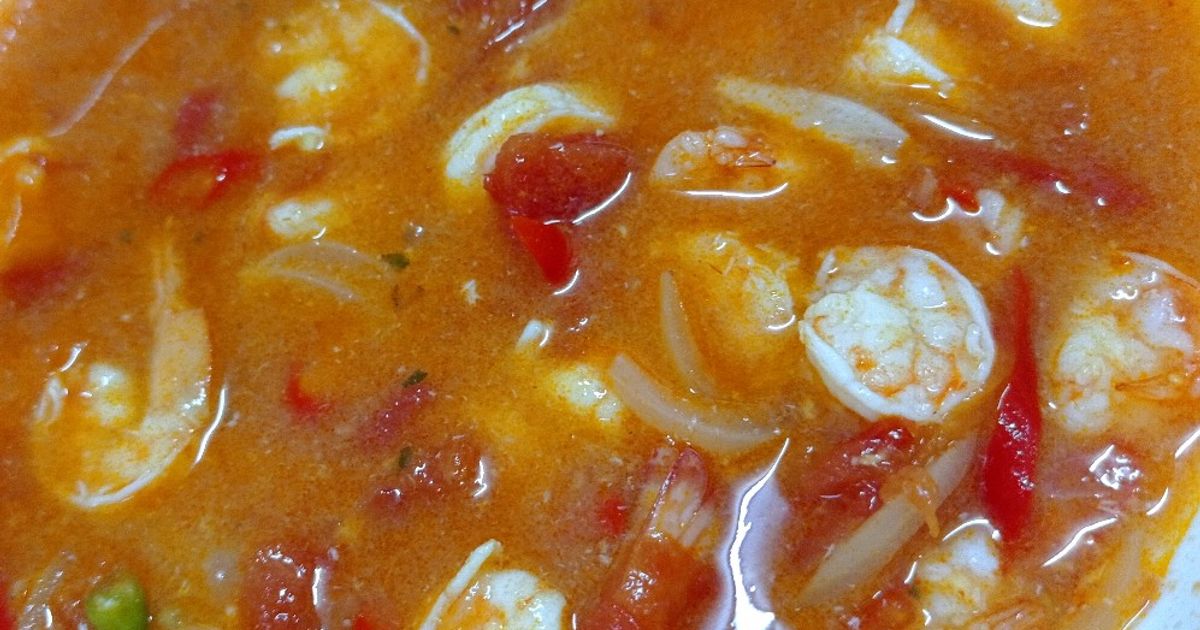 Resep Sup Tumis Udang Ala Pemula oleh ghina addina - Cookpad