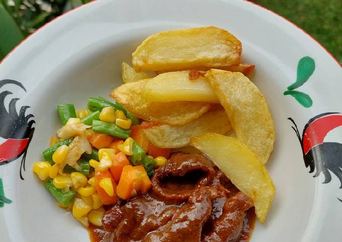 Resep Bistik sapi 🥩 oleh Agathi Dzihni - Cookpad