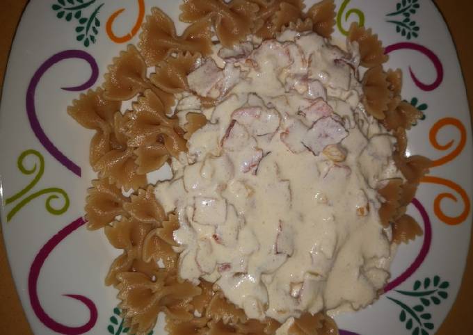 Pasta con nata Receta de Raul Garcia Royo- Cookpad