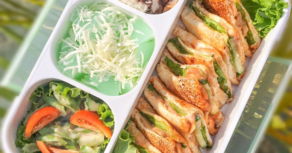 Resep #3 Bekal Kantor Roti + Salad Sayur + Jelly oleh Aisyah ST - Cookpad