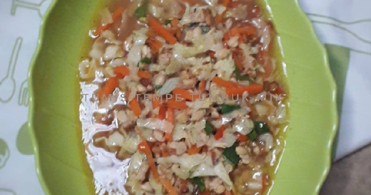 Resep Tumis tempe tumbuk mix oleh Ani Brilian - Cookpad