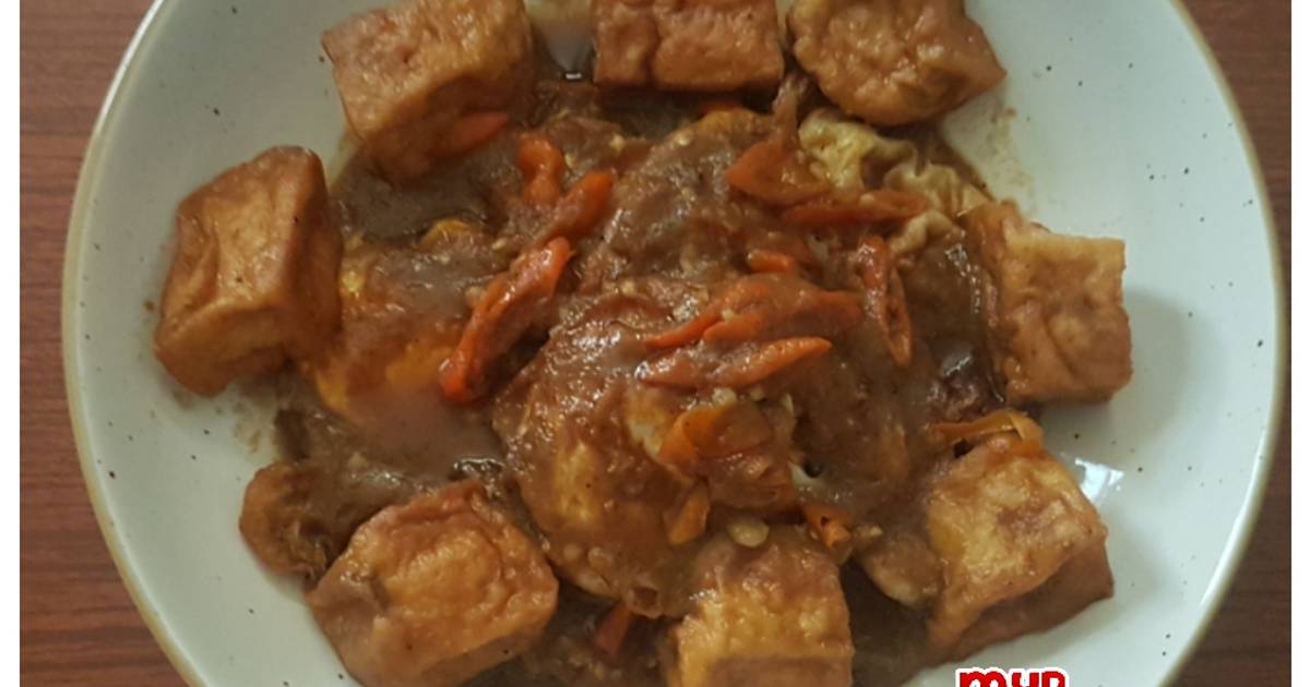 Resep Semur Telur Ceplok Tahu Manis Pedas oleh MyR - Cookpad