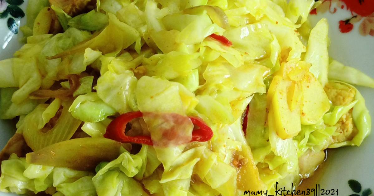 Resipi Kubis Goreng Kunyit oleh mamy_kitchen89 - Cookpad