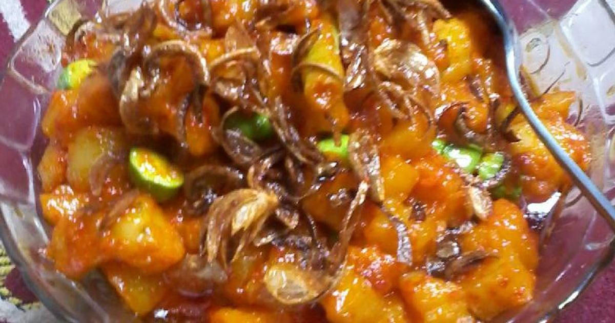 Resep Sambal Goreng Kentang Pete oleh rhana kuning - Cookpad