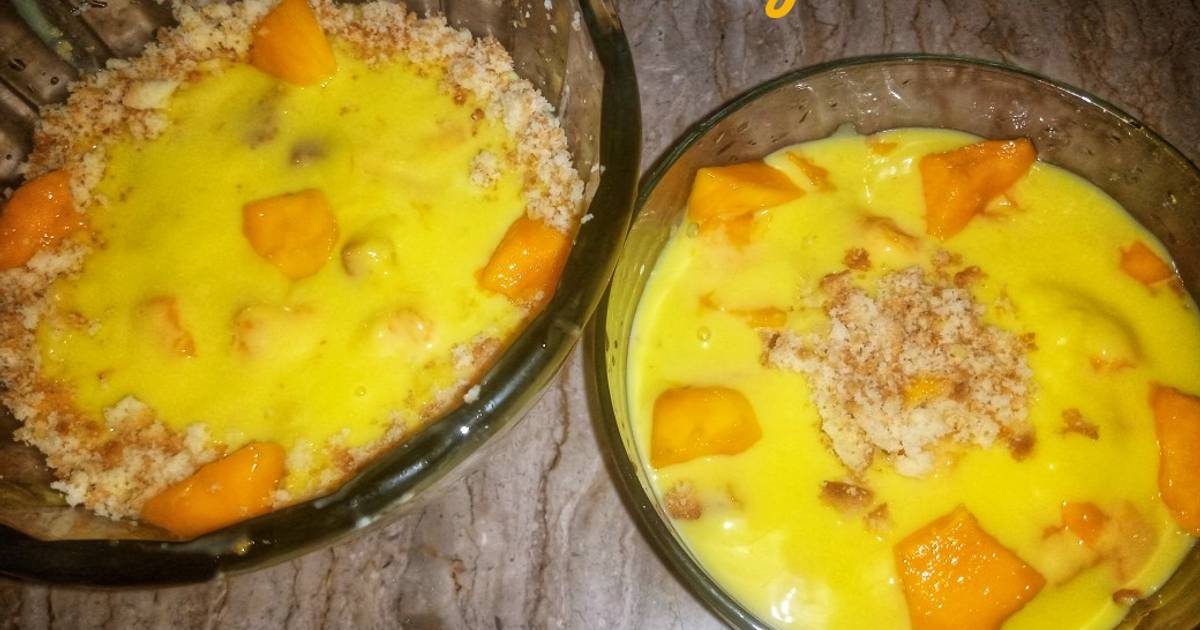 Mango Custard Recipe by Sana Owais - Cookpad