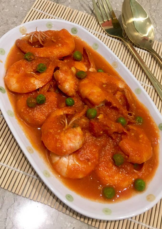 Resep Udang saos padang oleh Rim’s Kitchen - Cookpad