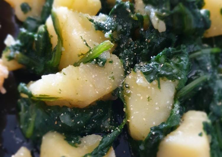 Espinacas con patatas Receta de Veronica- Cookpad