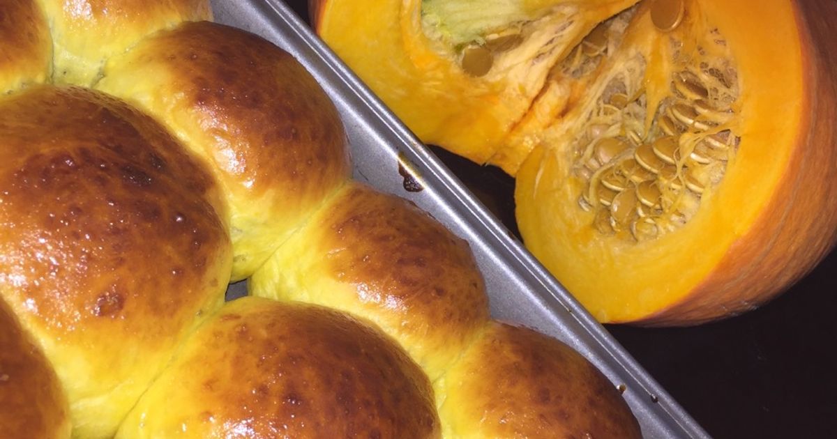 Resep Roti Labu Kuning (Kabocha Bread) oleh Bunaninaa - Cookpad
