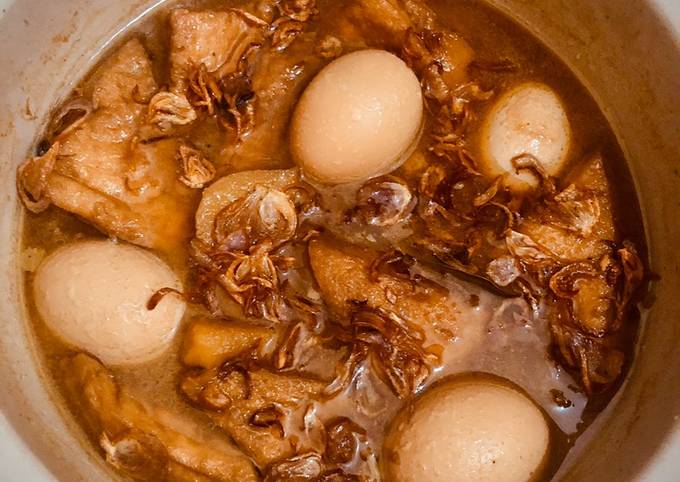 Resep Semur Tahu Telur Kentang Betawi oleh AuliHafiz - Cookpad