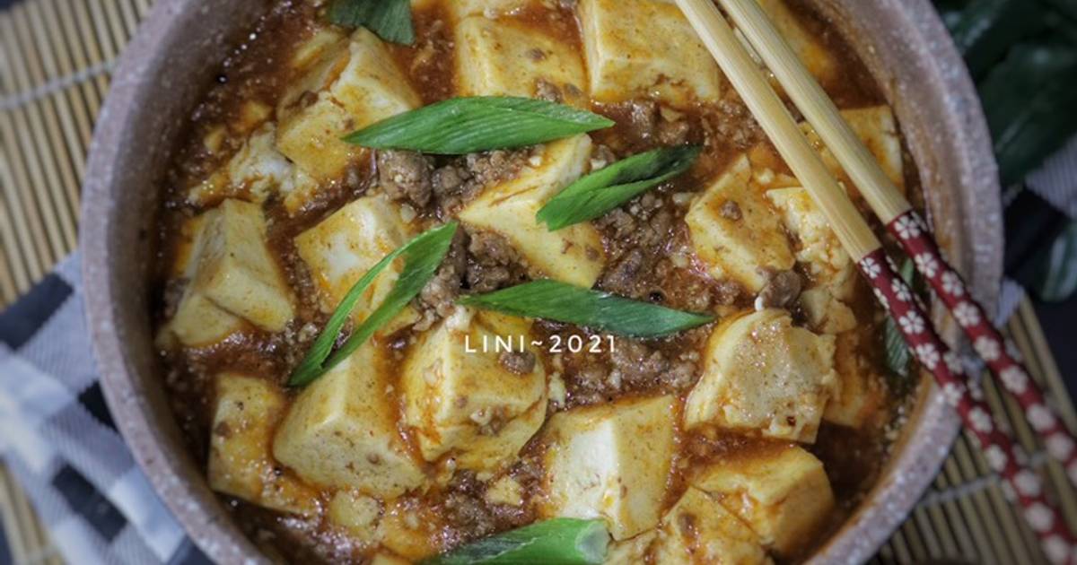Resep Mapo Tahu Daging Cincang - menu olahan tahu oleh lini - Cookpad