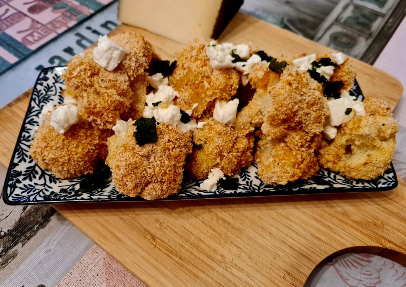 Coliflor rebozada en airfryer