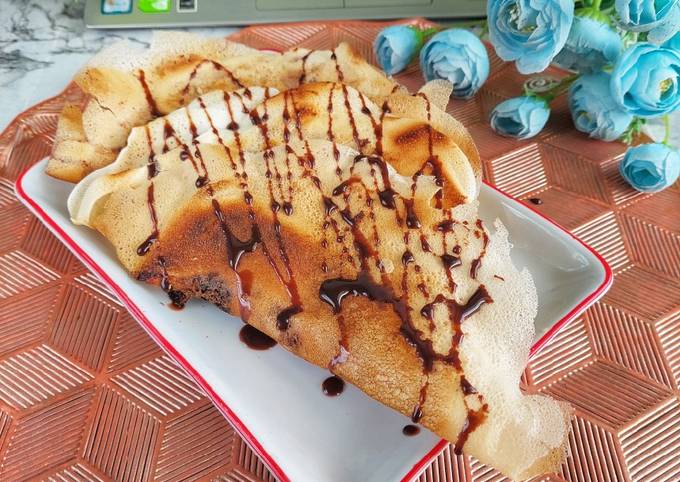 Resep Eggless Crepes Teflon oleh Lse Lusia - Cookpad