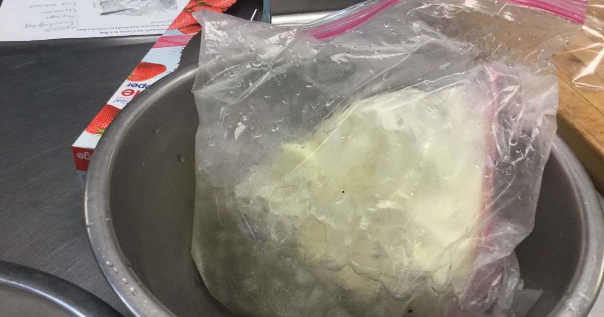 Ice Cream Made In A Ziplock Bag Recipe by homegrownveggies