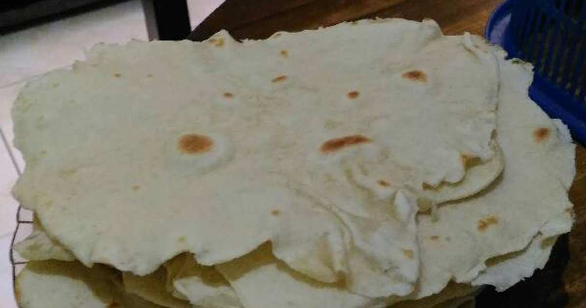 Resep Kulit Tortila / Flour Tortila/ Roti Pita/ Kulit Kebab Italy oleh ...