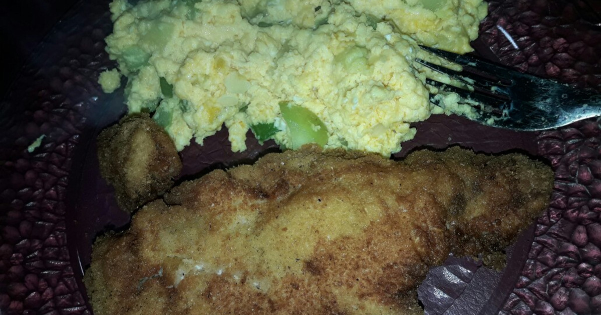 Milanesa De Pollo Y Revuelto De Zapallitos Con Cheddar Receta de Maria ...