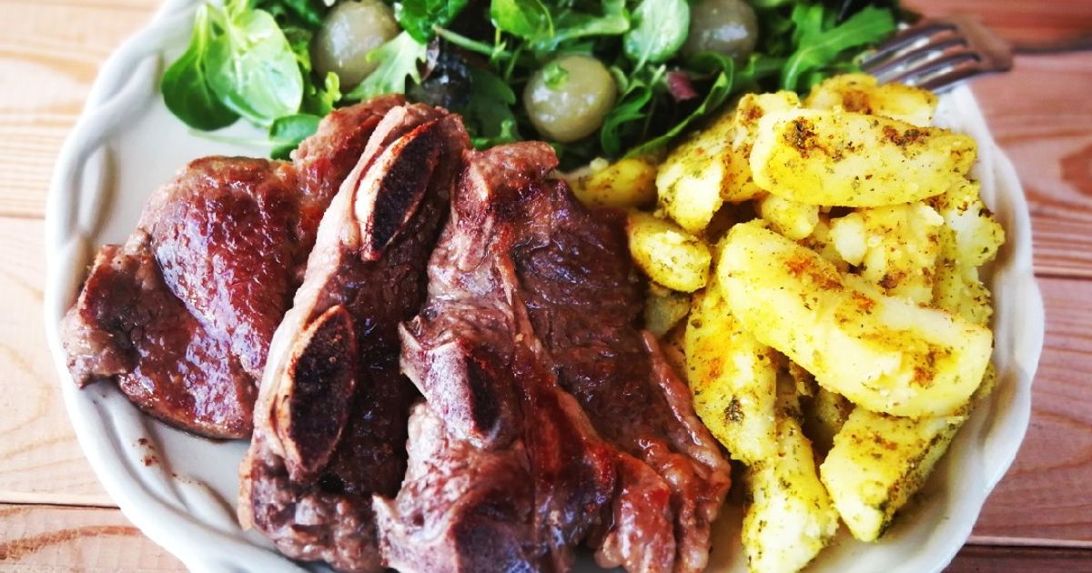 Churrasco De Ternera Con Patatas Al Curry Y Cúrcuma Receta de "cocinar ...