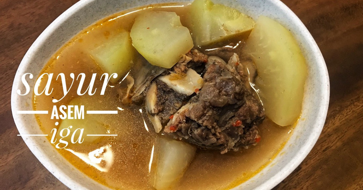 Resep Sayur Asem Iga Pepaya Muda Vs Labu Siam oleh RAVITARAV (Rav's ...