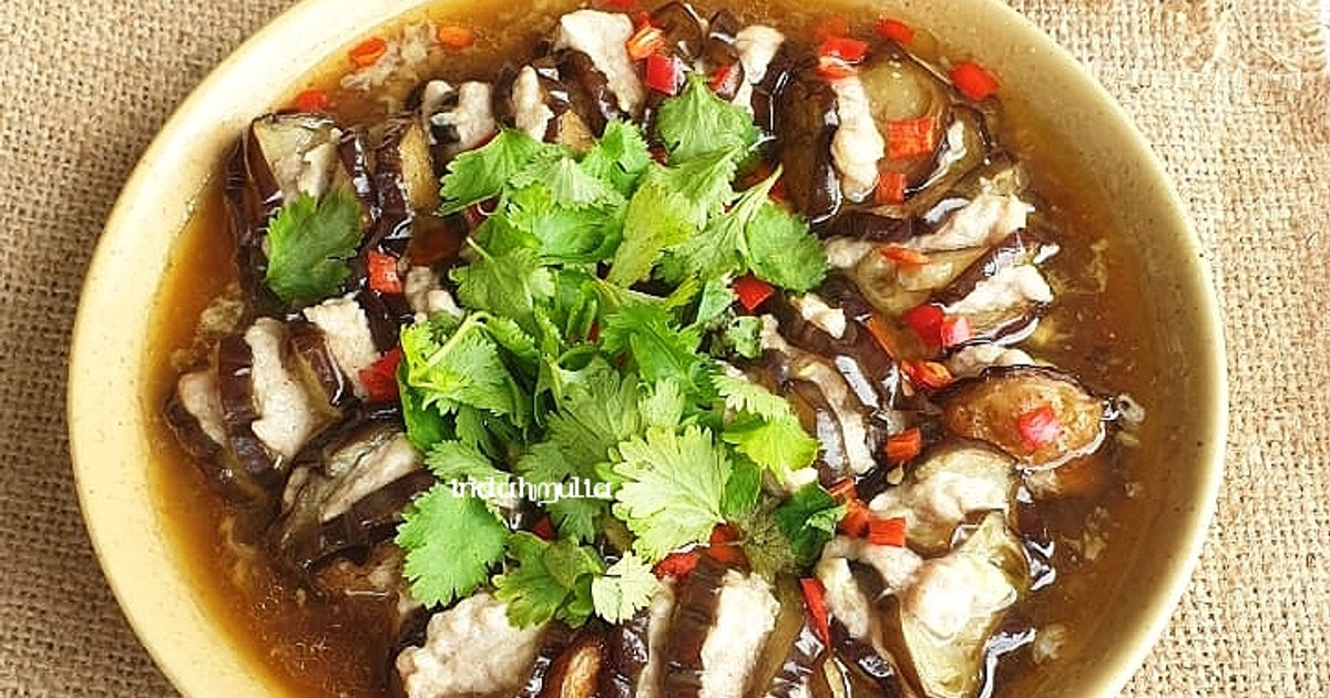 Resep Steam Daging Bungkus Terong oleh Indah Mulia - Cookpad