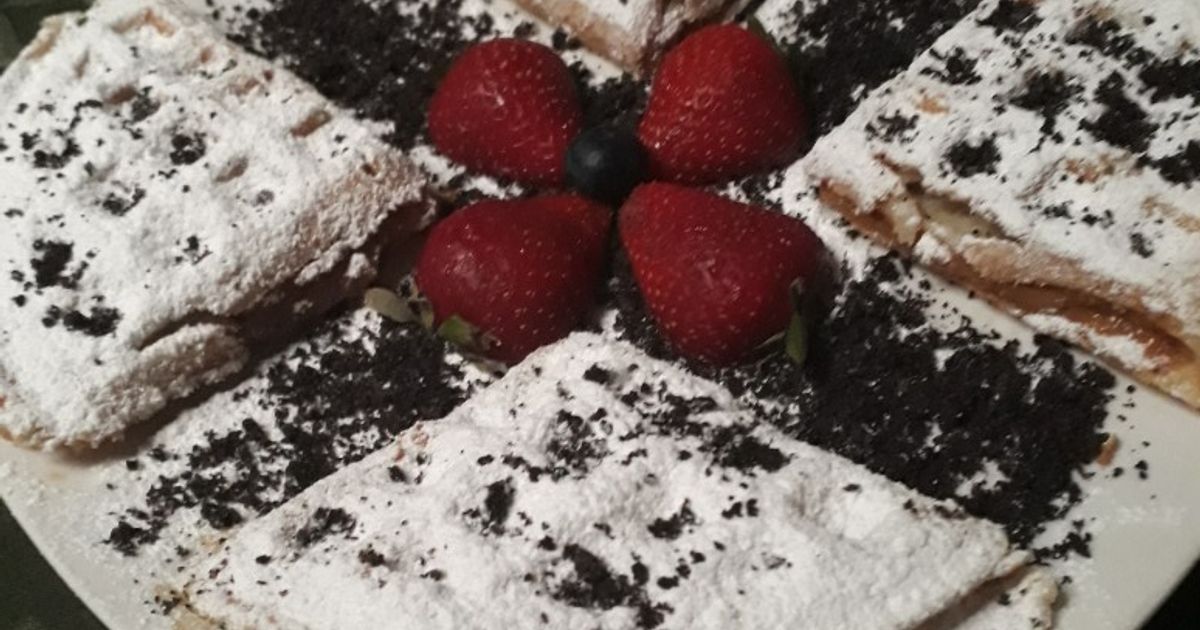 Waffles Con Manjar Receta de Monica Joost- Cookpad
