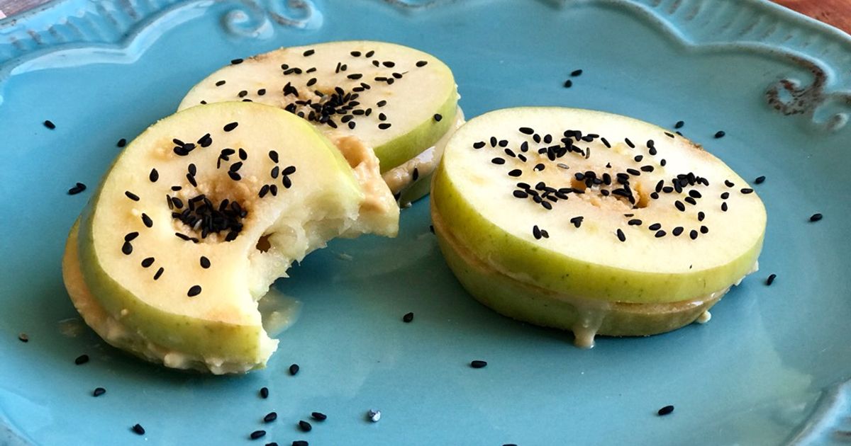 Snack De Manzana Y Mantequilla De Maní Receta de Vianca Scalia Alchao ...