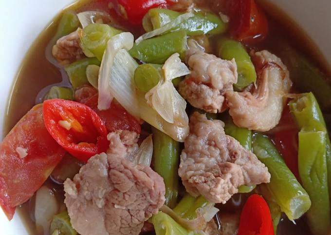 Resep Asem asem daging sapi buncis oleh Euisnani Royani - Cookpad