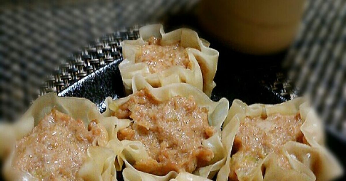 ☆Meaty And Delicious! Large Shumai With Gyoza Wrappers☆ Recipe By Yuki☆Nao