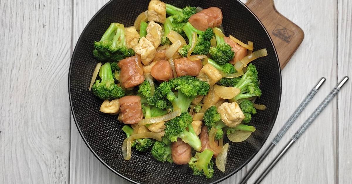 206 resep brokoli saus tiram sosis enak dan mudah - Cookpad