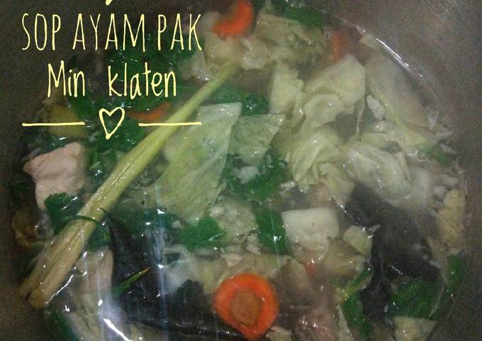 Resep Sop ayam pak Min klaten oleh Shee_Nokzz - Cookpad