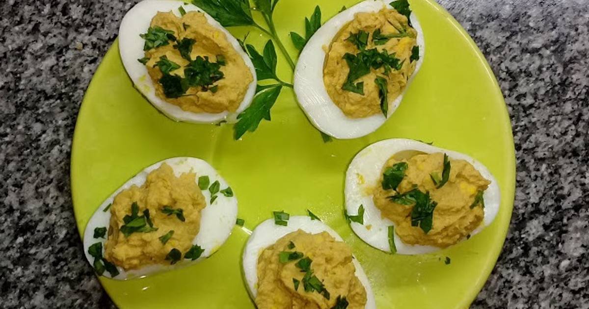 Huevos rellenos - 934 recetas caseras- Cookpad