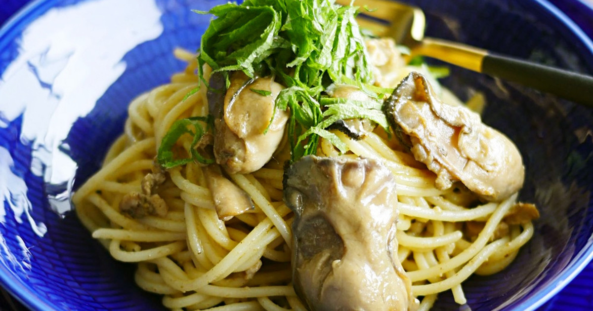 Rich Pasta With Shiso And Oysters In Oil Recipe by putimiko