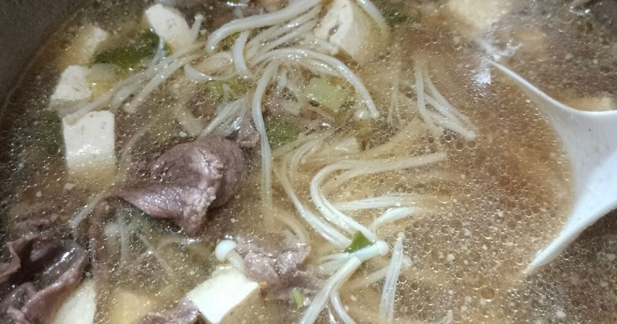 Resep sup dashi enoki rumahan enak dan mudah - Cookpad