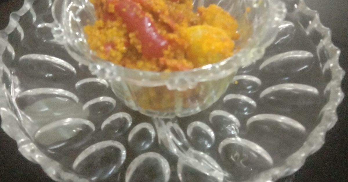 Red Mirchi Achar Recipe by Daxa Parmar - Cookpad
