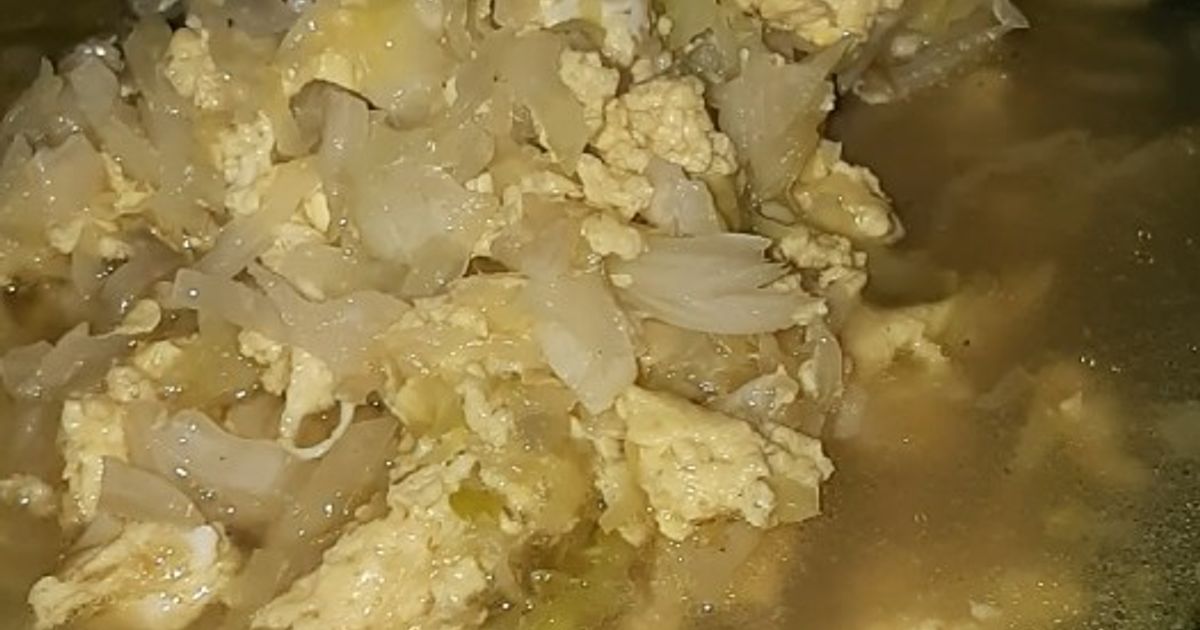 Resep 2. Sup Kobis Telur Tanpa Micin oleh Kristalia - Cookpad