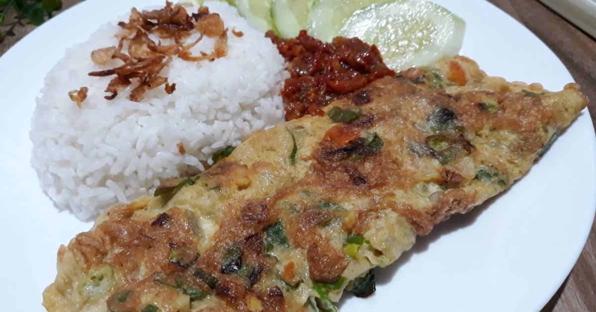 Resep PECEL TELUR (Telur Dadar ala Pecel Lele) oleh Bulbul Kitchen 🍅 ...
