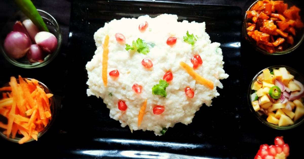 Poha Curd Rice Recipe by 𝗩𝗮𝗿𝘀𝗵𝗮 - Cookpad