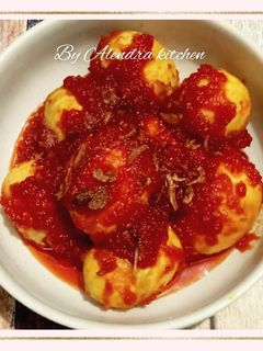 Resep Telur Balado (Tidak Pedas) oleh Olivia Nikita - Cookpad