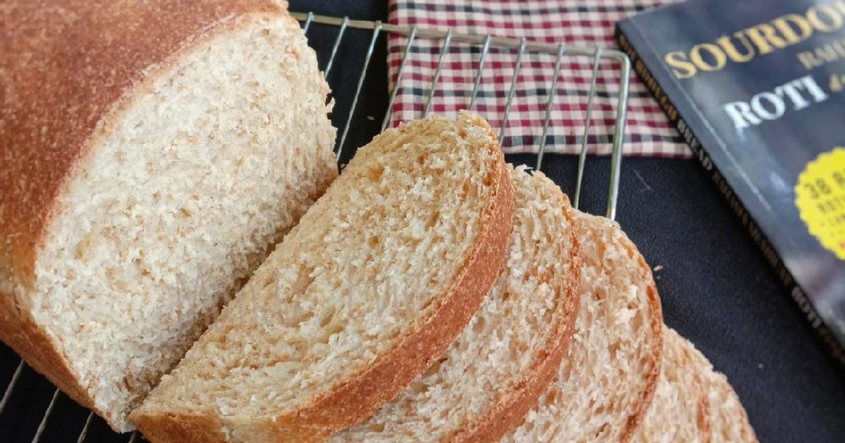 Resep Whole Wheat Sourdough Bread oleh Manda Evie - Cookpad
