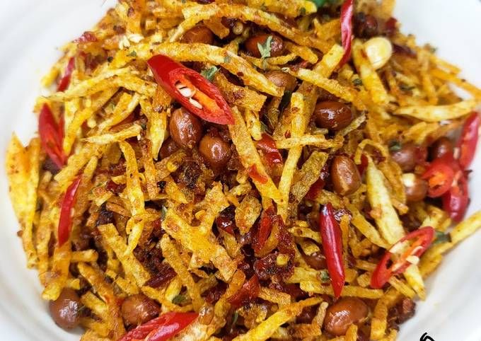 Resep Kering Kentang Kacang Pedas oleh Pawon Macie - Cookpad